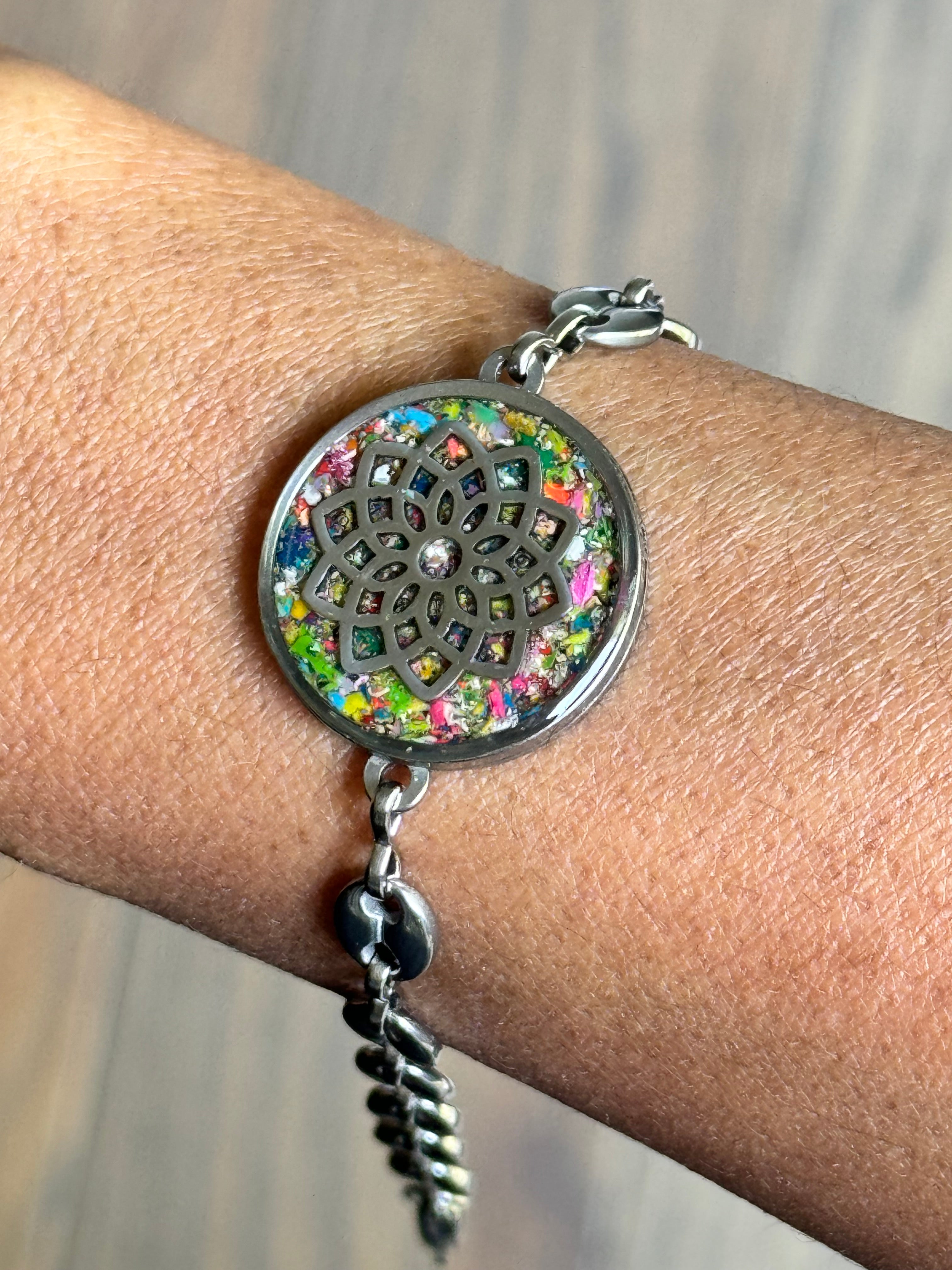 Mariner Stainless Steel, Chain Bracelet | Resin Jewelry | Flower ...